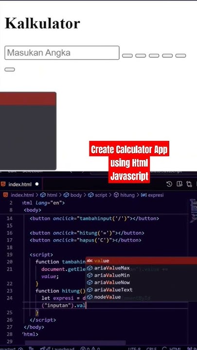 how to create calculator apps using javascript &html. #coding #webdesign #htmlcss #css # ...