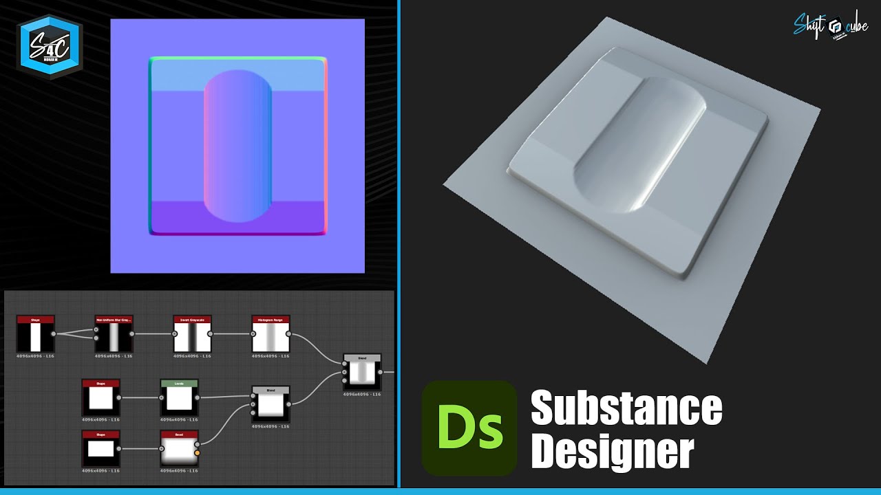 Substance 3D Designer Quick Tip | Simple Pattern | Hard surface | Shift ...