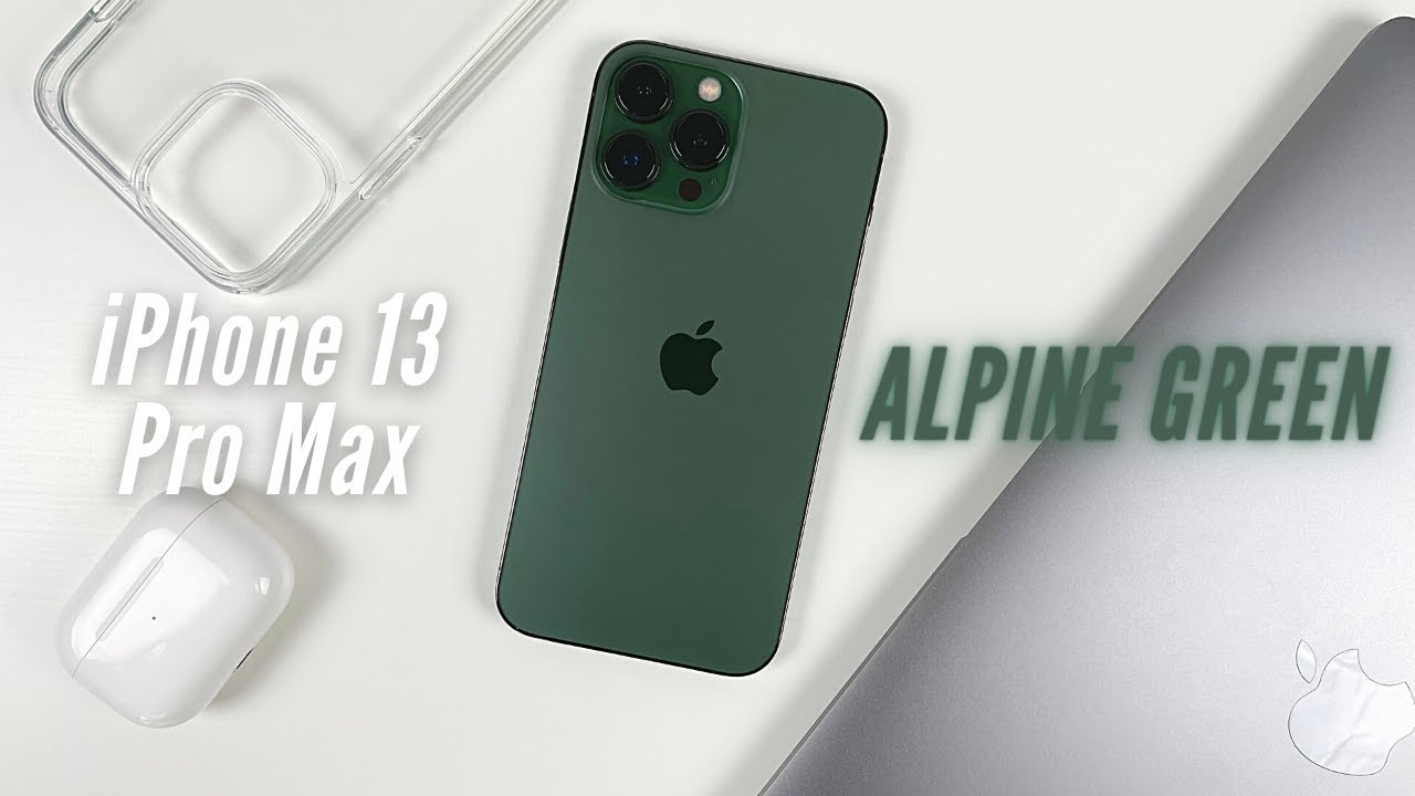 📦 Unboxing ALPINE GREEN 🍏 iPhone 13 Pro Max - Android User First ...