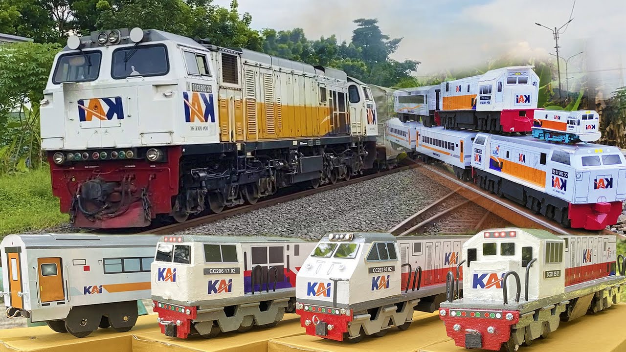 Kereta Api Kayu, Kereta Thomas, CC201, CC206,CC203, Kereta Railking ...