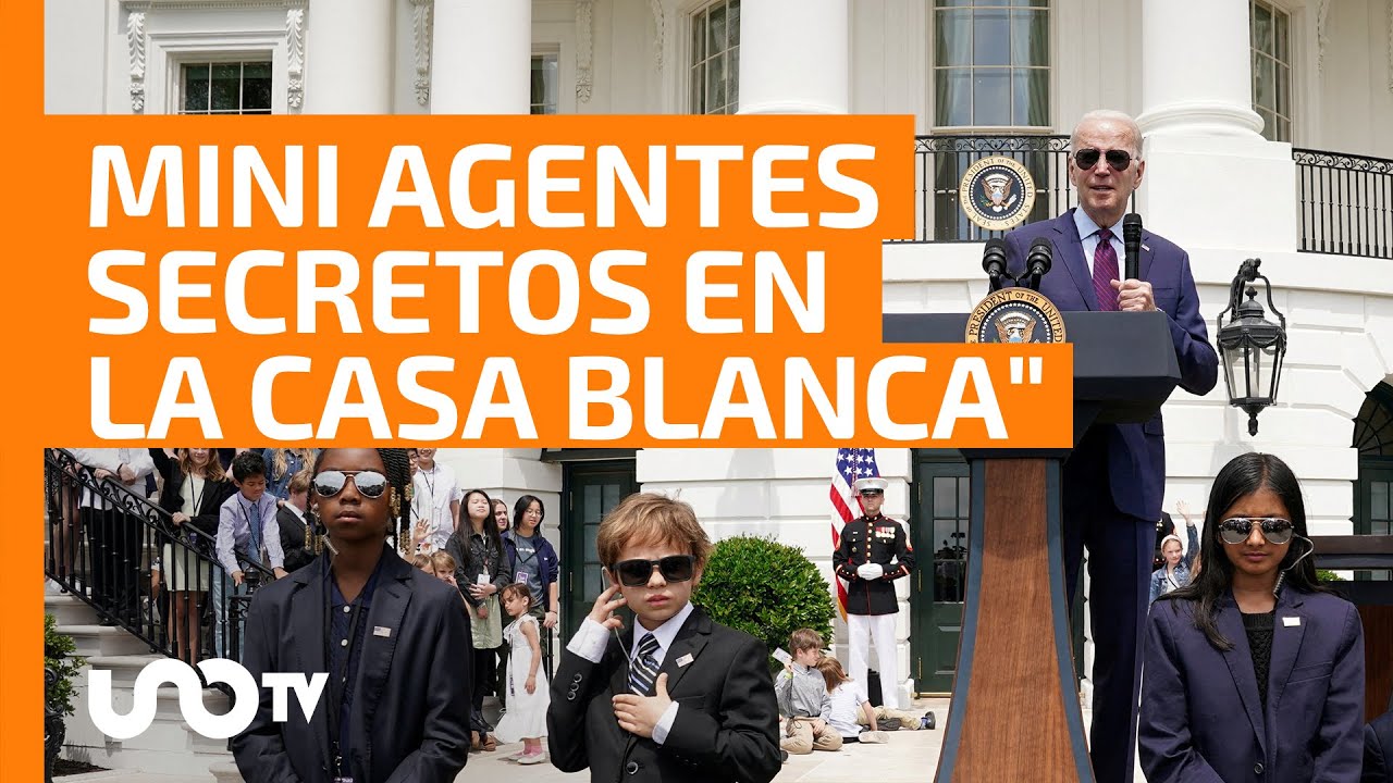 "Mini agentes secretos" escoltan al presidente de Estados Unidos, Joe ...