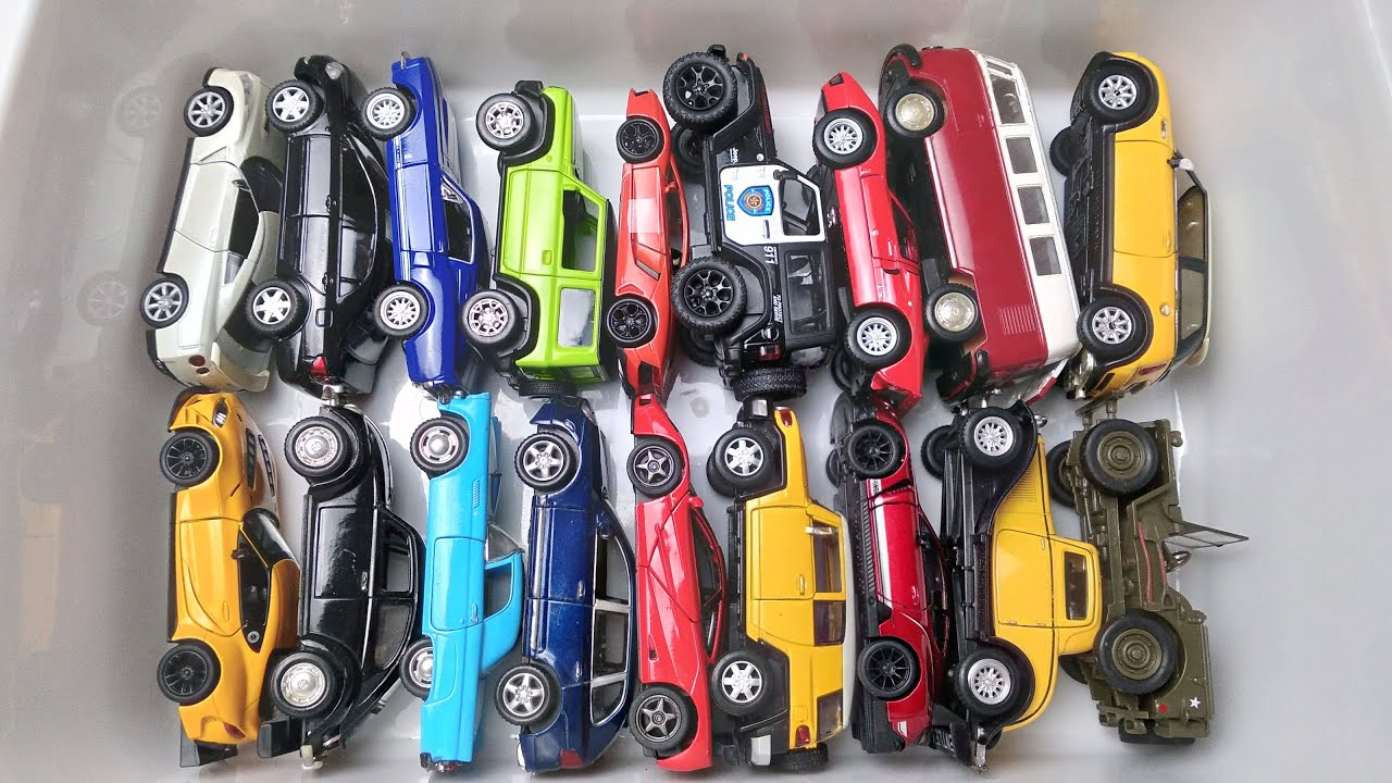 Box Full of Diecast, Mclaren 720S, Lamborghini Urus, Ford Raptor, Mercy ...