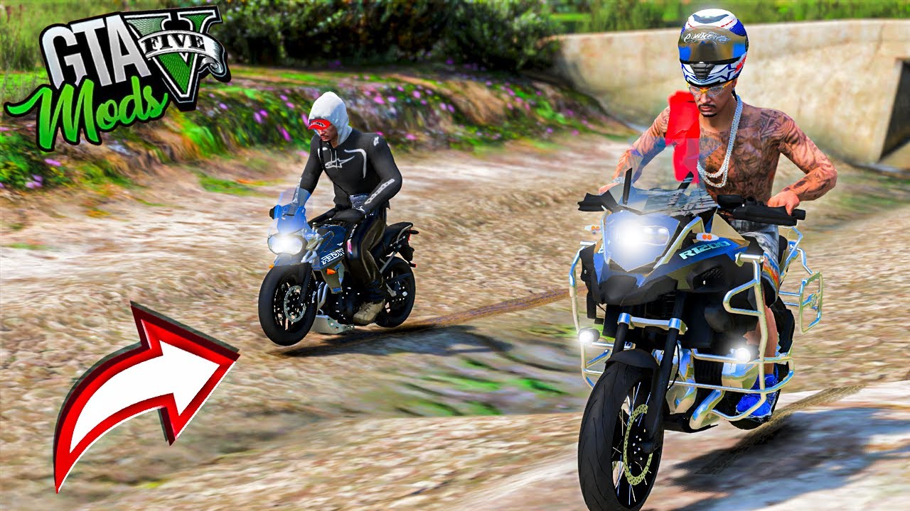 FIZ TRILHA DE MINI MOTO COM MEU AMIGO PILOTO l GTA 5 MODS - YouTube