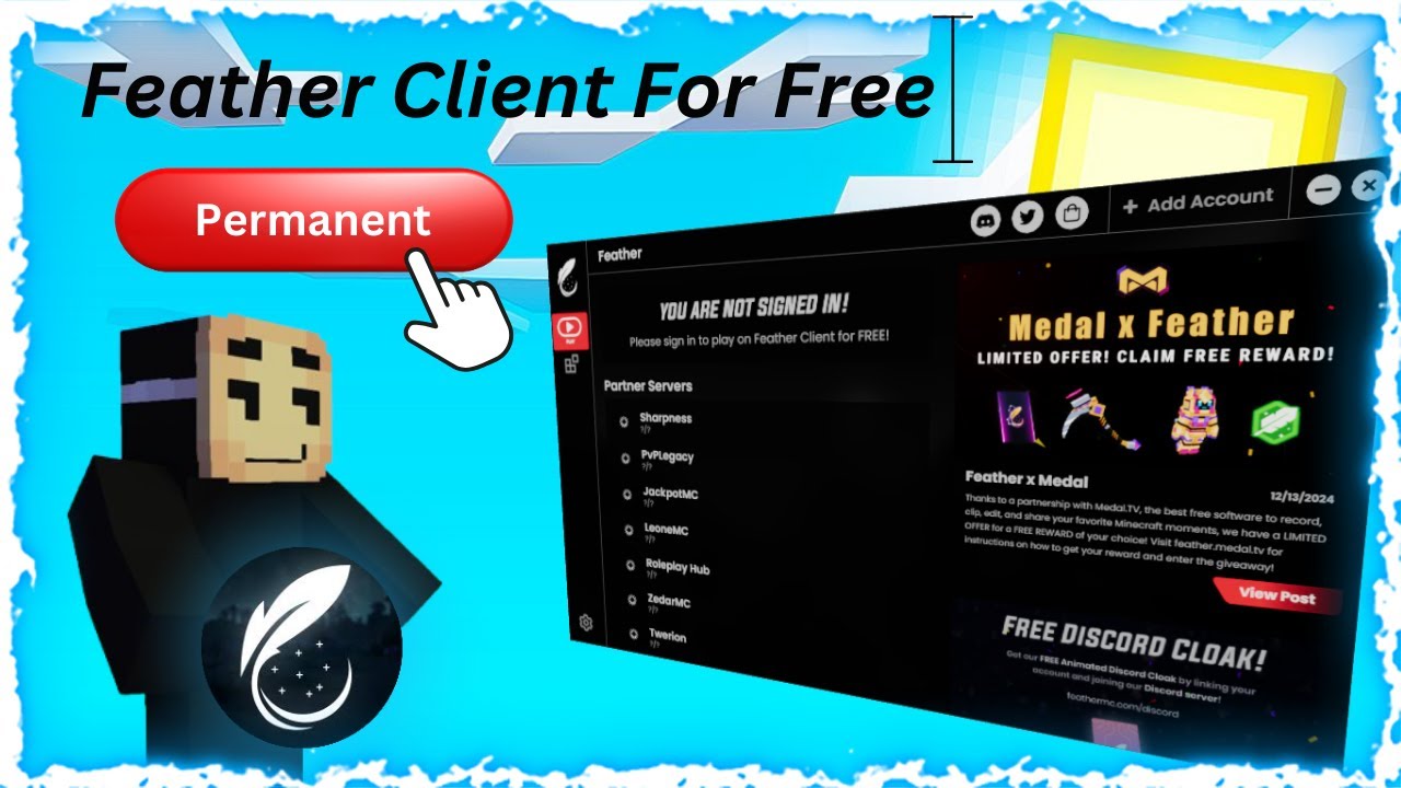 How To Play In Feather Client For Free Minecraft 2024 NO CLICKBAIT ...
