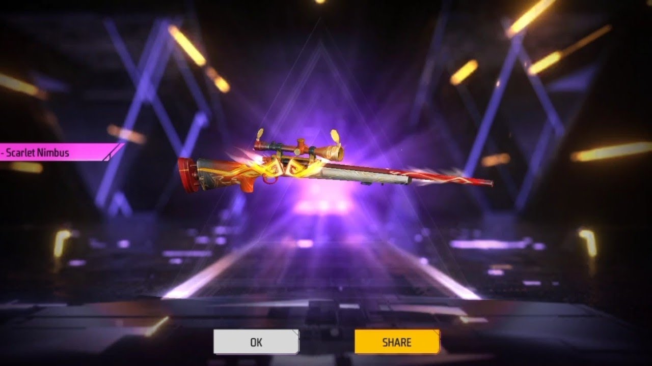 Opening the current season permanent weapon skin M24 | free fire ...