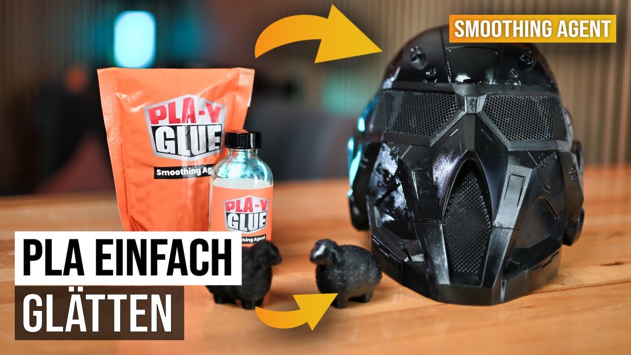 PLA 3D Druck aus jedem Drucker einfach Glätten mit PLA-Y-Glue Smoothing ...