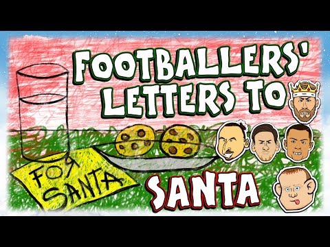 💌FOOTBALLERS' LETTERS TO SANTA!💌 Messi, Ronaldo, Zlatan, Ramos & Rooney!