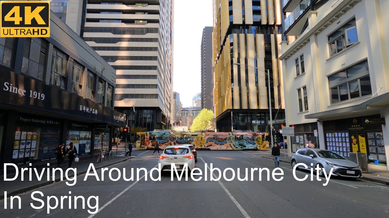 Driving Around Melbourne City In Spring | Melbourne Australia | 4K UHD ...