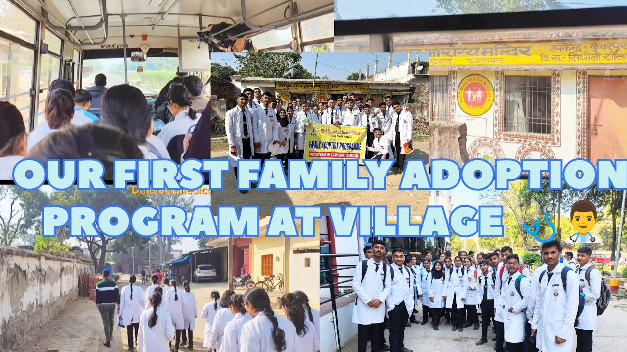 OUR FIRST FAMILY ADOPTION PROGRAM AT KUNWARPUR VILLAGE 🩺🧑‍⚕️📃#vlog # ...