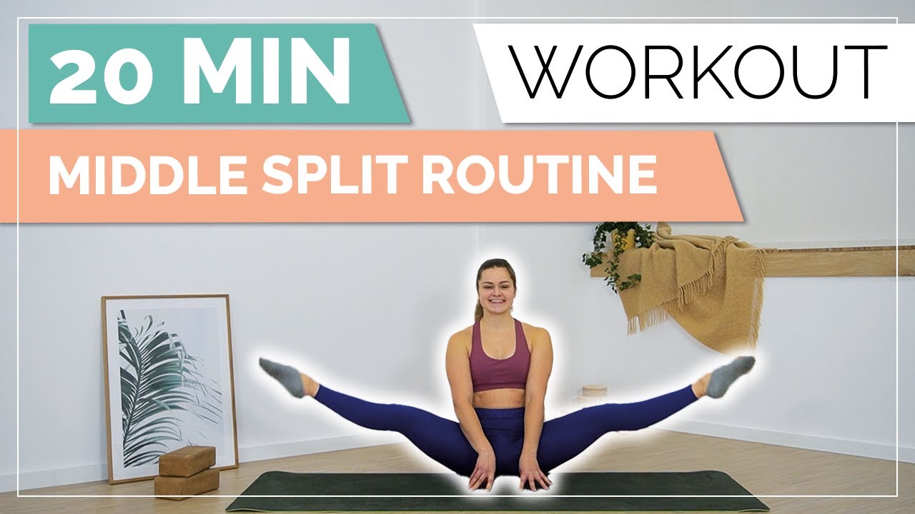 20 MIN MIDDLE SPLIT Routine I Mittelspagat lernen I Side Split - YouTube