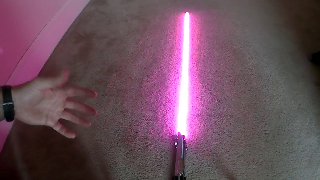 Proffieboard Neopixel "Force Lightning Lockup" lightsaber styles - YouTube