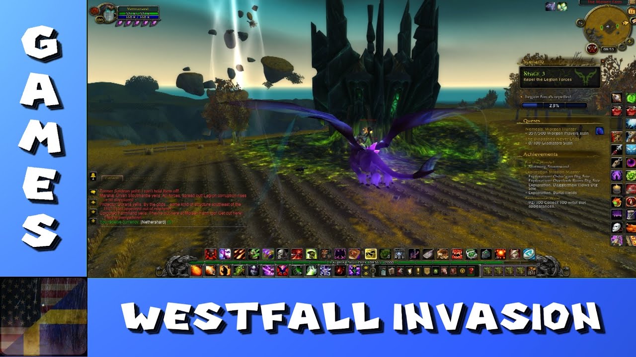 TDG Games - WoW - Legion Invasion (Westfall) - YouTube