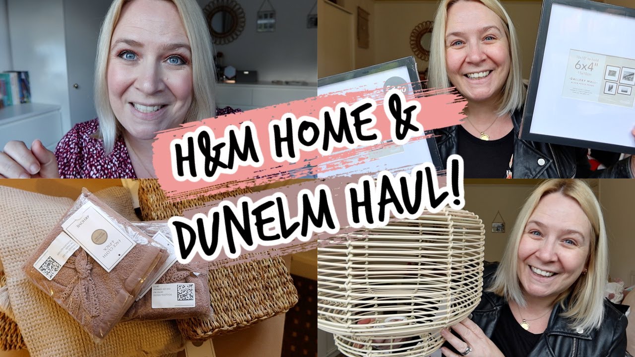 H&M HOME & DUNELM HAUL + DECORATING CHATS | Weekly Vlog - YouTube
