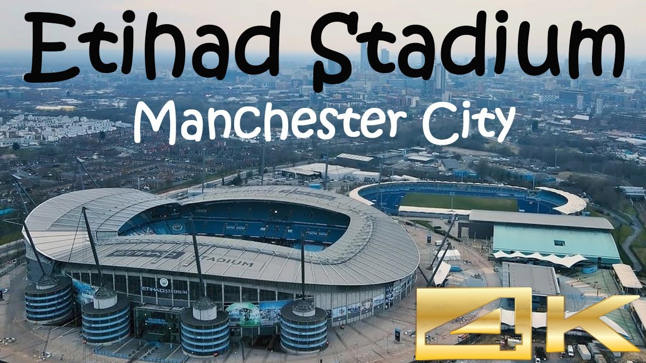 Manchester City Home Stadium ⚽ Etihad Stadium ⚽ 4k Aerial View - YouTube