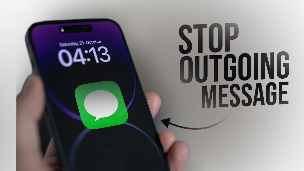 How to Stop an Outgoing Message on iPhone (tutorial) - YouTube