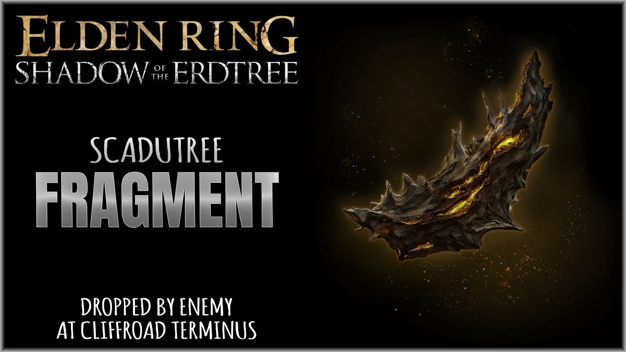 Scadutree Fragment dropped by enemy near Cliffroad Terminus in Elden ...