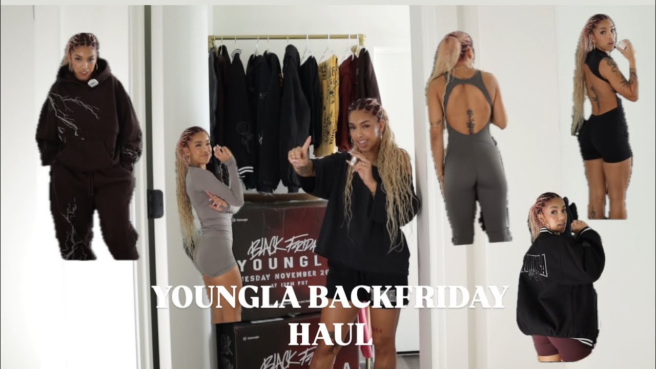 YoungLA Black Friday Drop Try On Haul - YouTube