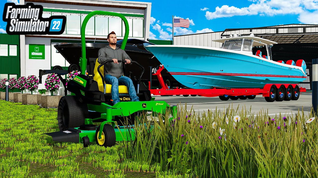 CLEANING UP THE DEALERSHIP! (EXTREME MARINE) | JOHN DEERE ZERO TURN ...