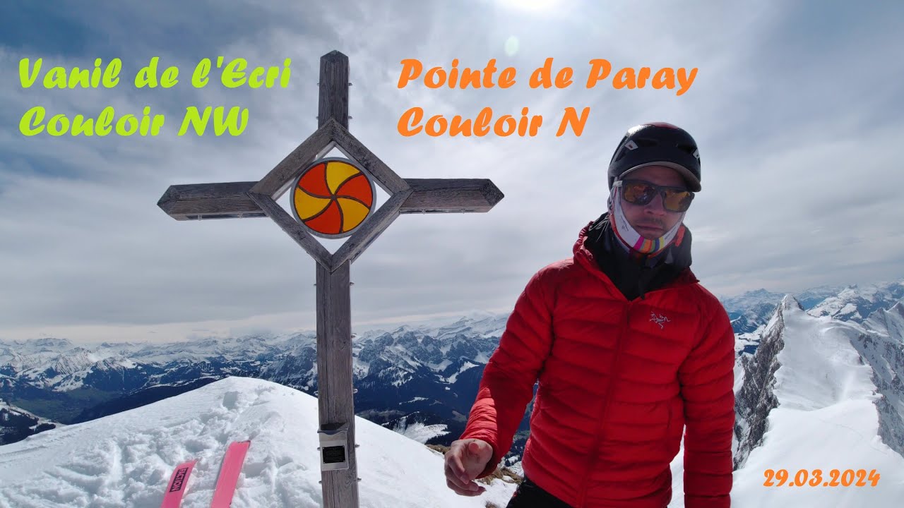 Pointe de Paray: Couloir N et Vanil de l'Ecri: Couloir NW - YouTube