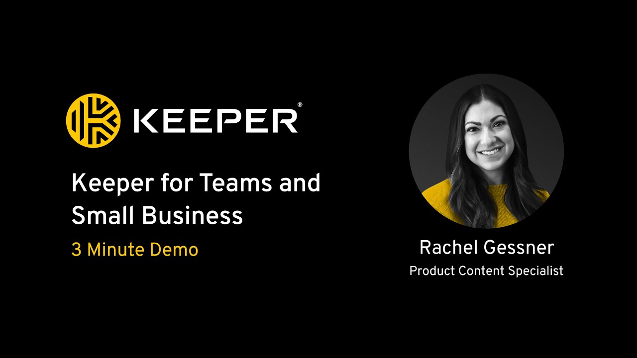 Keeper for Teams and Small Business 3 Minute Demo - YouTube