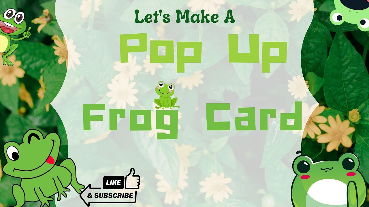 Pop Up Card - Frog Pop Up Card - Cricut - DIY - YouTube