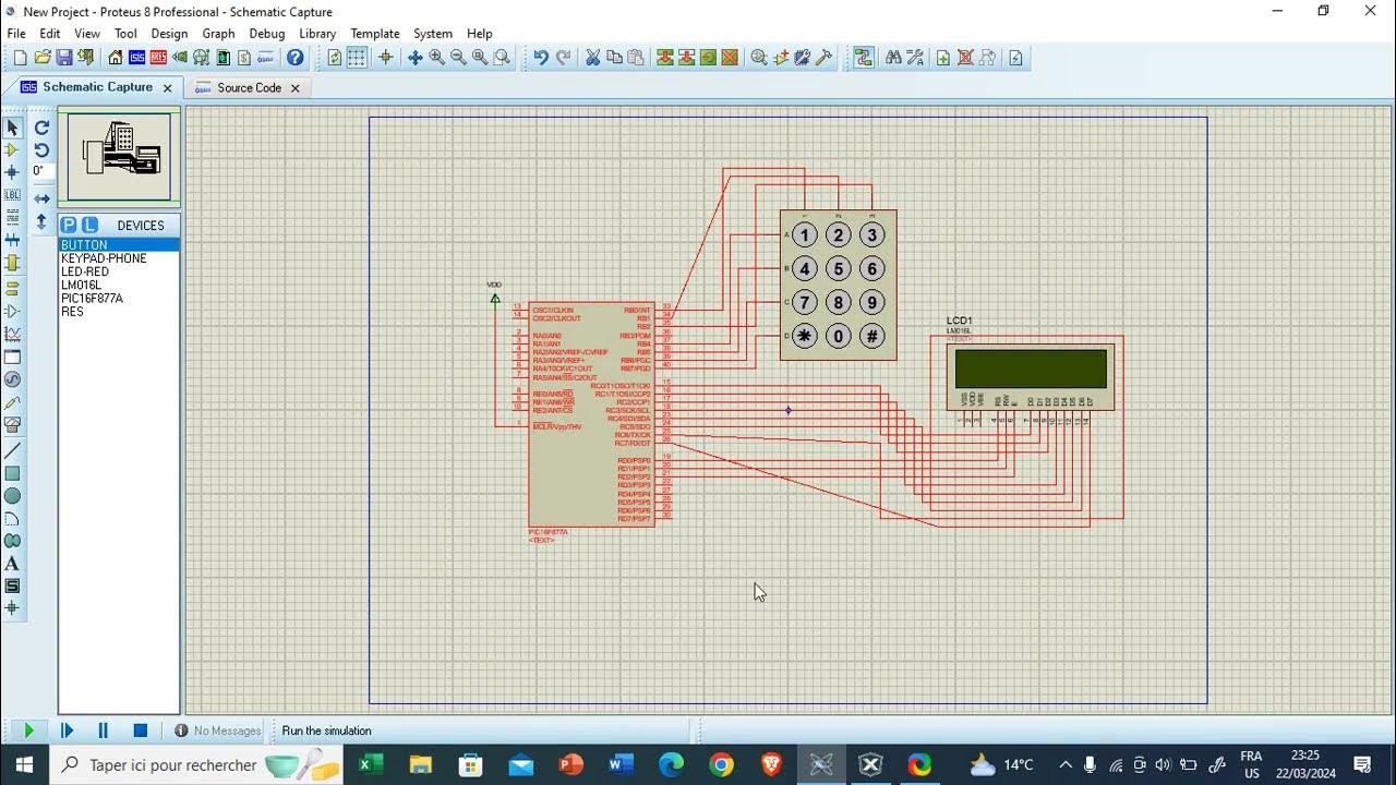 How to interface KeyPad 4x3 with a PIC16f877a - YouTube