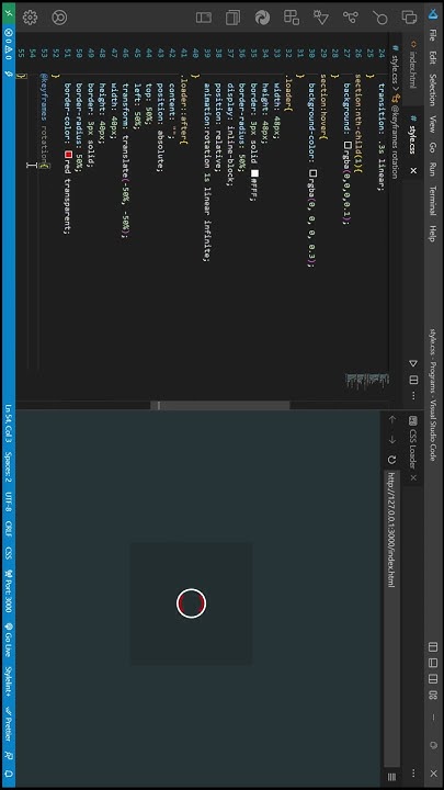Coding Webdesign Animation Loading Htmlcss Cssanimation Csseffect Code Frontend Youtube 