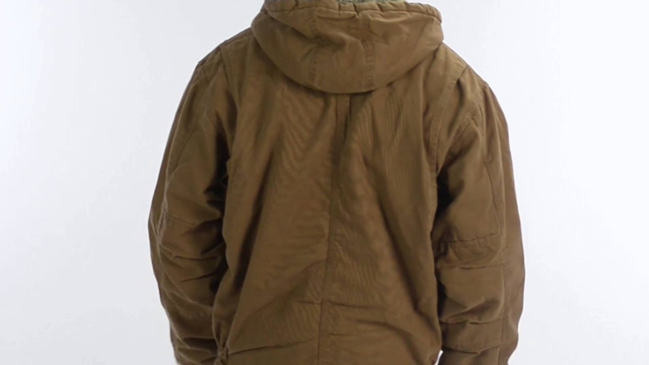 Lakin McKey Berber Lined Jacket - Hooded (For Men) - YouTube