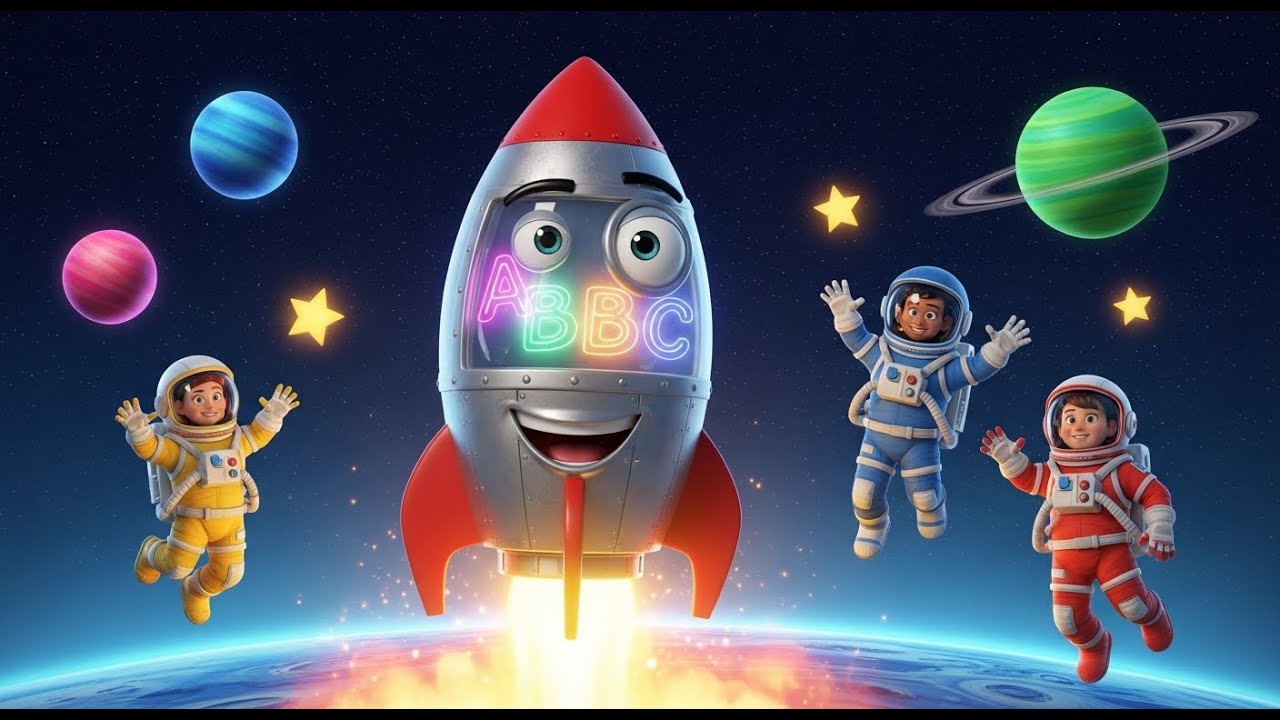 ABC Journey to the Stars | Alphabet Song for Kids - YouTube