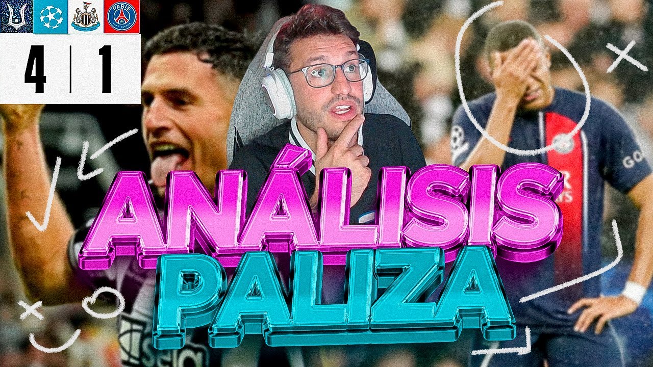 BAILE INGLÉS AL PSG: ANÁLISIS TÁCTICO AL NEWCASTLE 4-1 PSG - YouTube