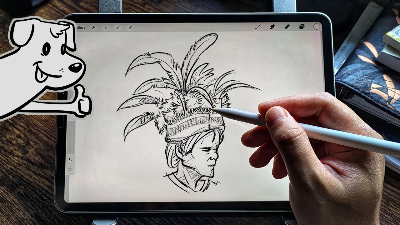 How to draw Igorot feather headdress - Easy Drawing Tutorial - YouTube