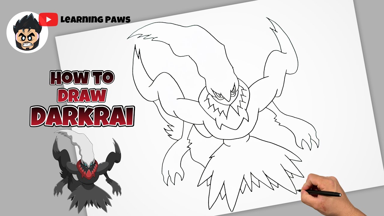 How To Draw Darkrai | Pokemon #drawing #darkrai #pokemon - YouTube