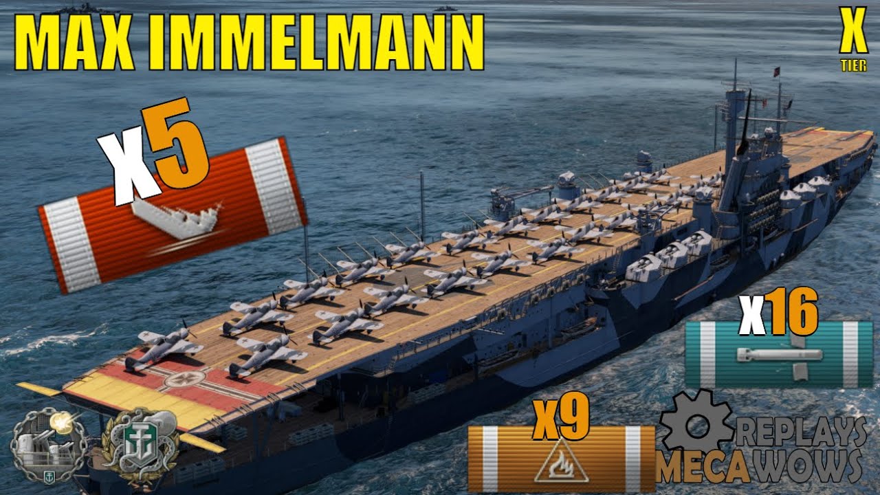 Max Immelmann 5 Kills & 140k Damage | World of Warships Gameplay - YouTube