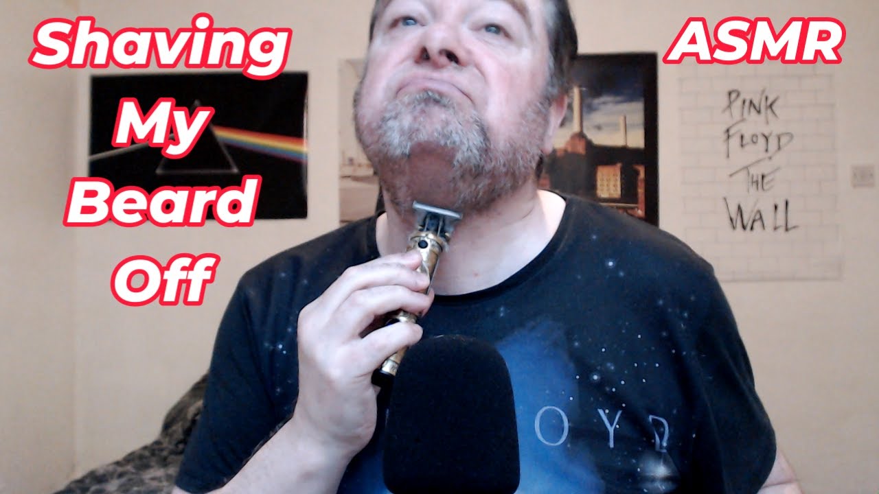ASMR - Shaving My Beard Off - YouTube