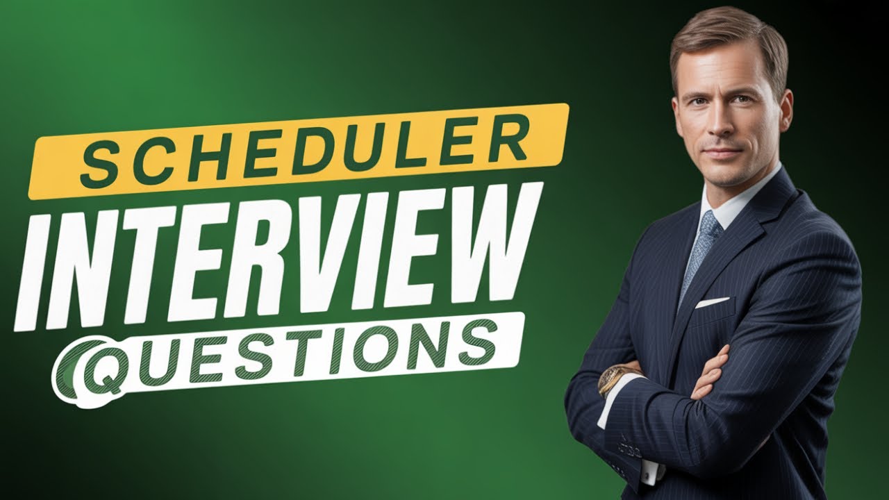 Project Scheduler Interview Questions You Need to Know! | Project Scheduler Interview Q&A - YouTube