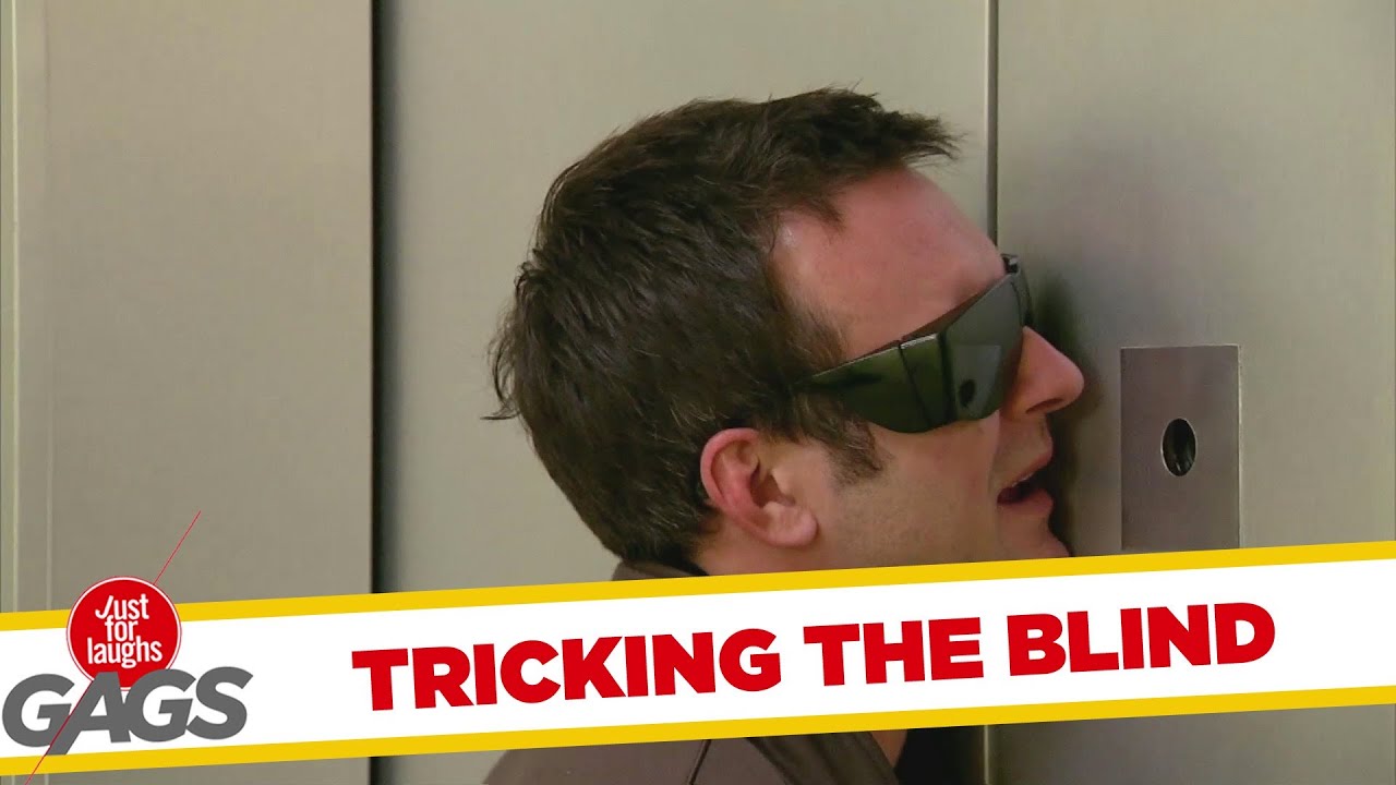 Kid Tricks Blind Man Prank - YouTube