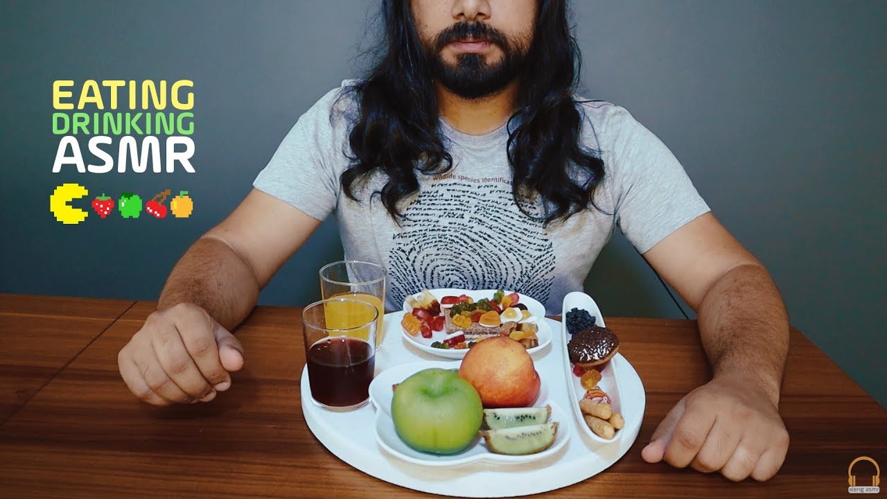 Asmr Eating - Gentle Eating ASMR Eating Sounds Drinking Sounds White ...