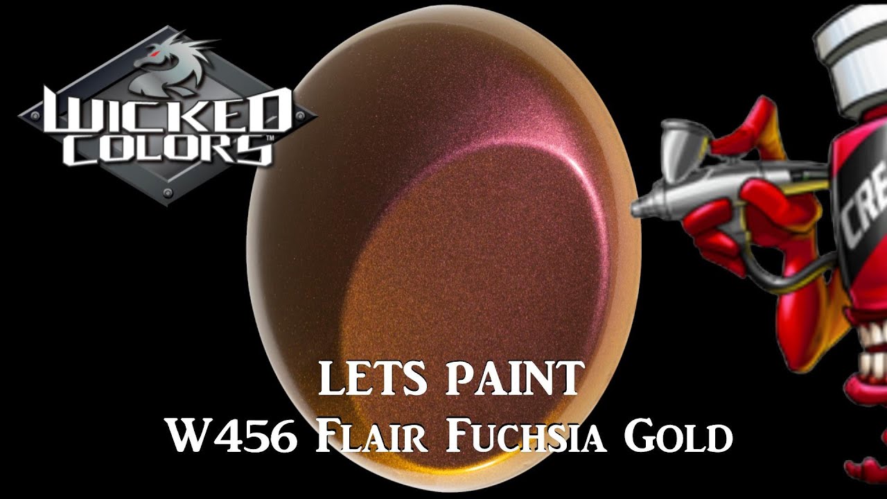 Lets Paint W456 Flair Fuchsia Gold - YouTube