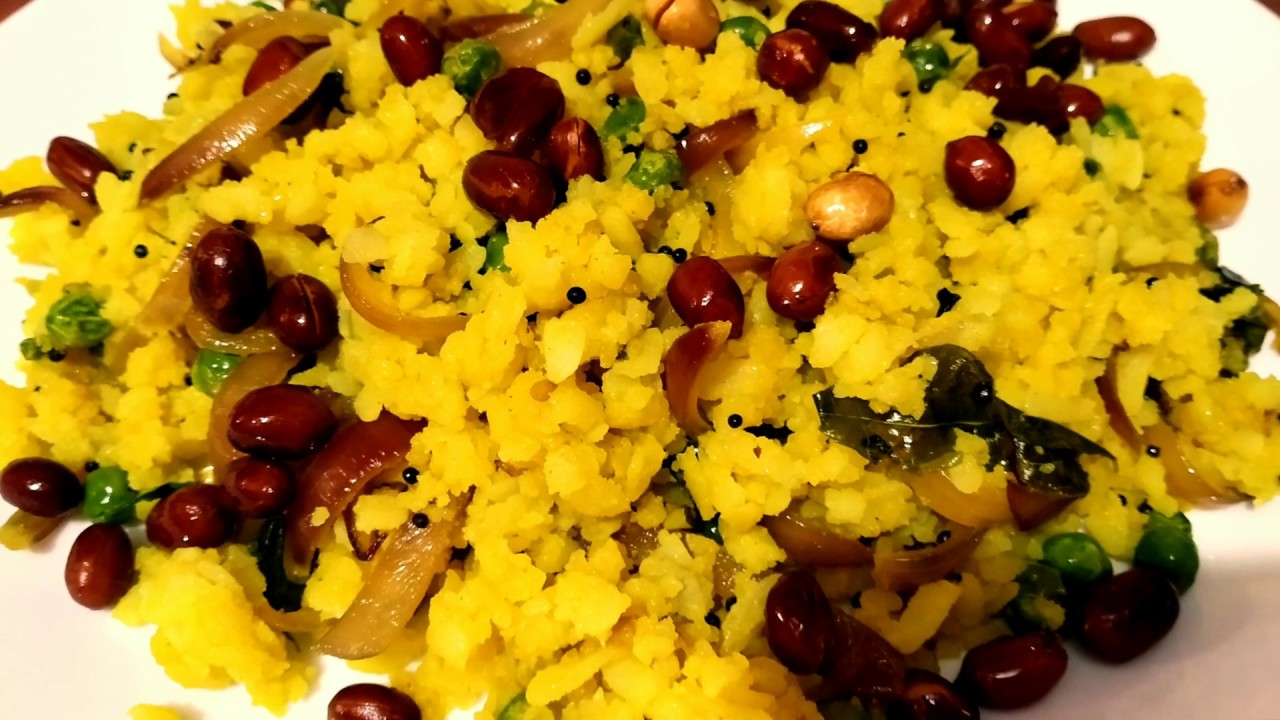 Poha recipe at home light breakfast made in 15 minutes! - YouTube