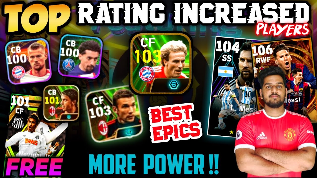 Top Overall Increased Players After Update In E-FOOTBALL 24 | 103 Rummi ...
