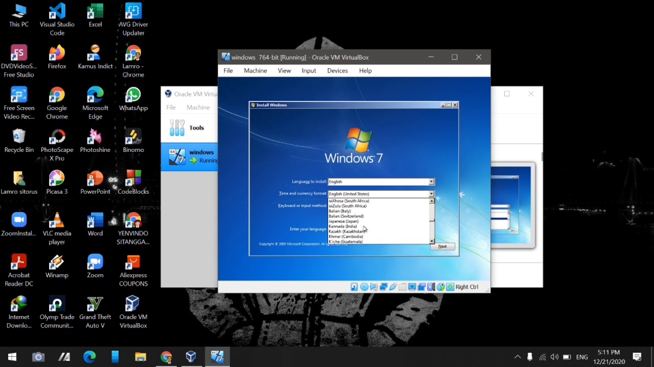 Tutorial menginstal virtual box - YouTube