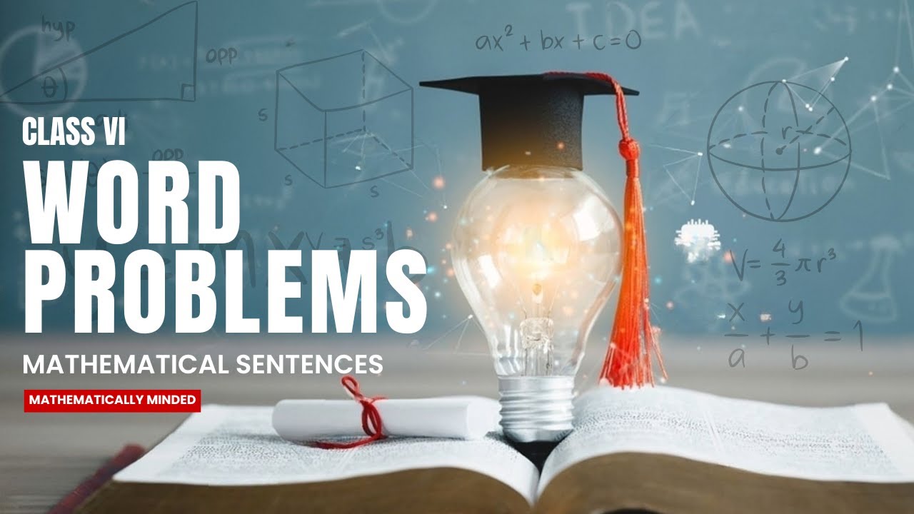 Mathematical Sentences Word Problems || Class Sixth (vi) || Mathematics ...