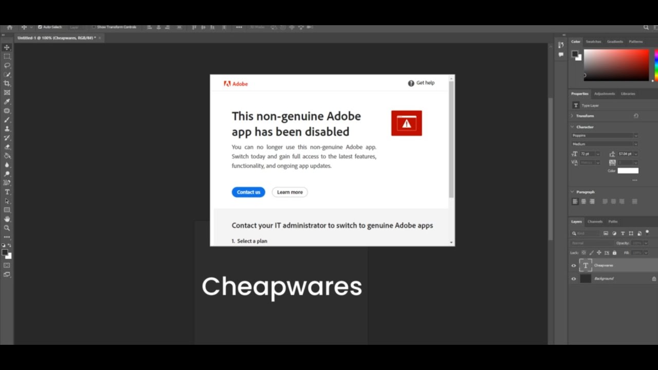 How to fix this non-genuine Adobe app has been disabled 100% working ...