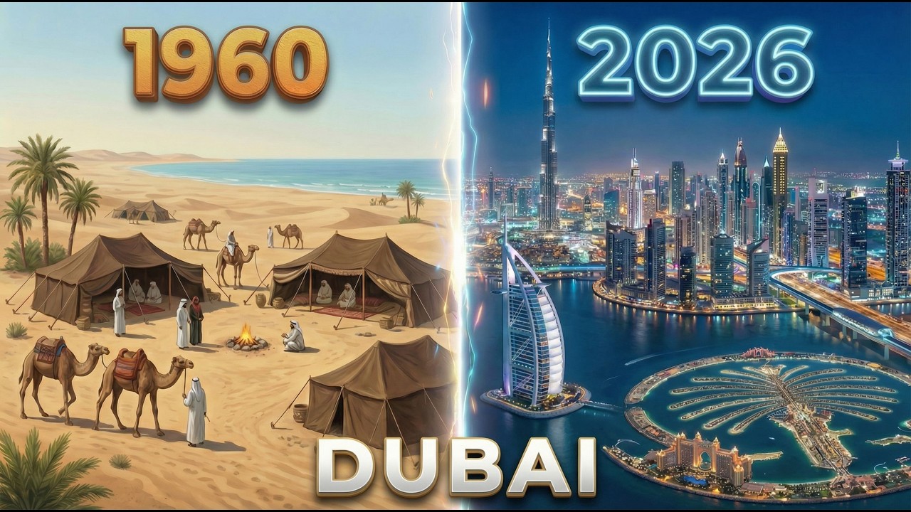 Incredible Evolution of Dubai Over 60 Year - Timelapse - YouTube