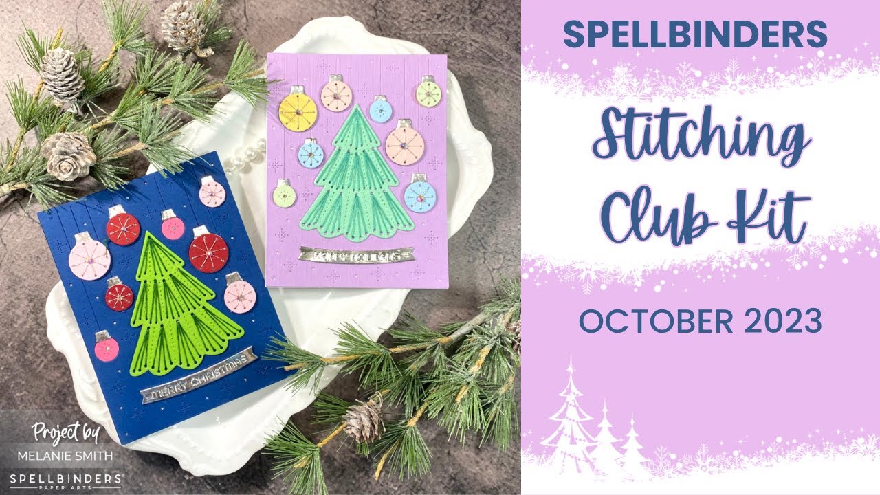 I'll Be Home For Christmas | Spellbinders Stitching Club of the Month ...