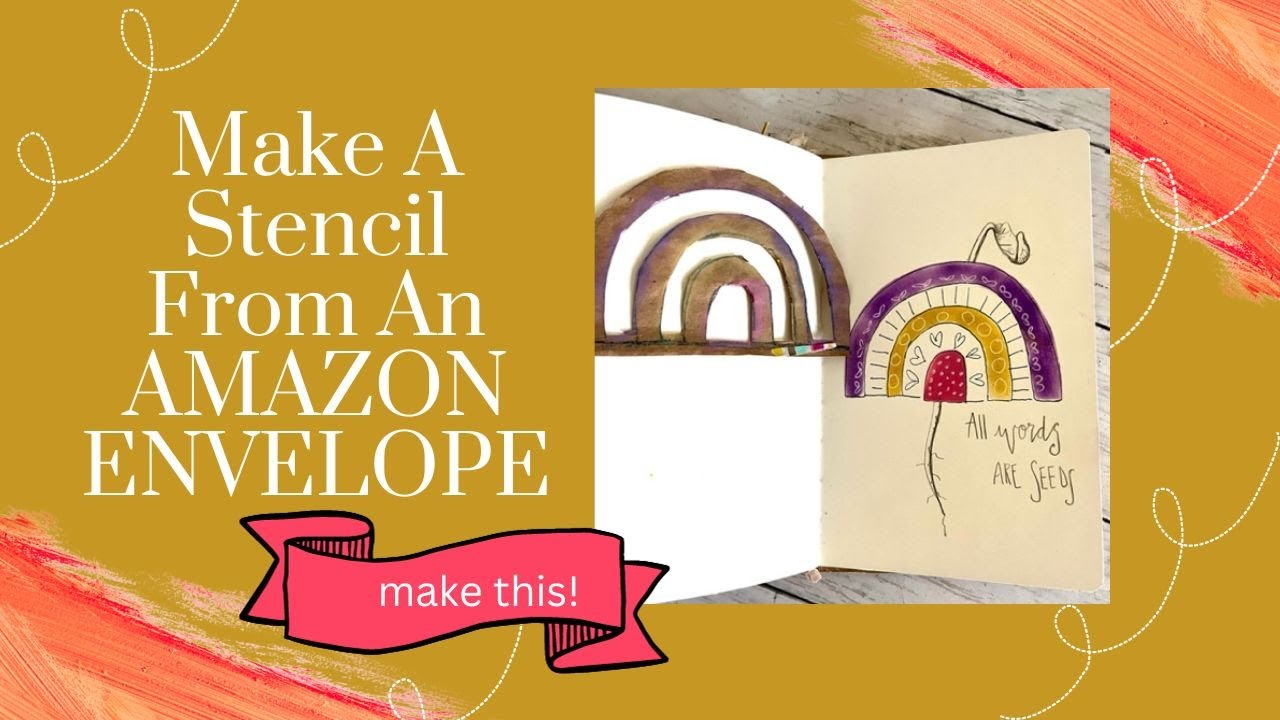 Make A Stencil From An Amazon Envelope - YouTube
