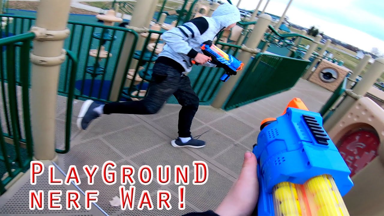 Ultimate Playground Nerf Battle! - YouTube