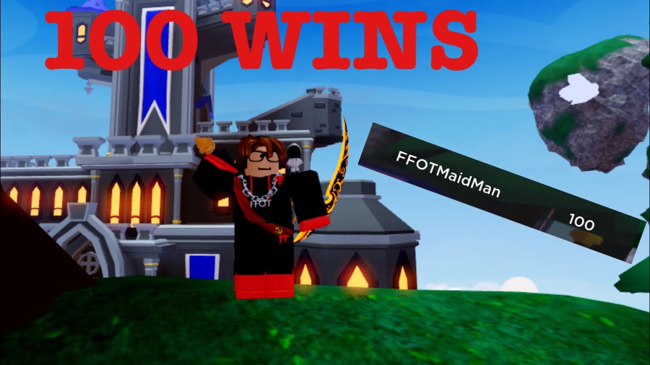 100 win in Roblox bedwars - YouTube