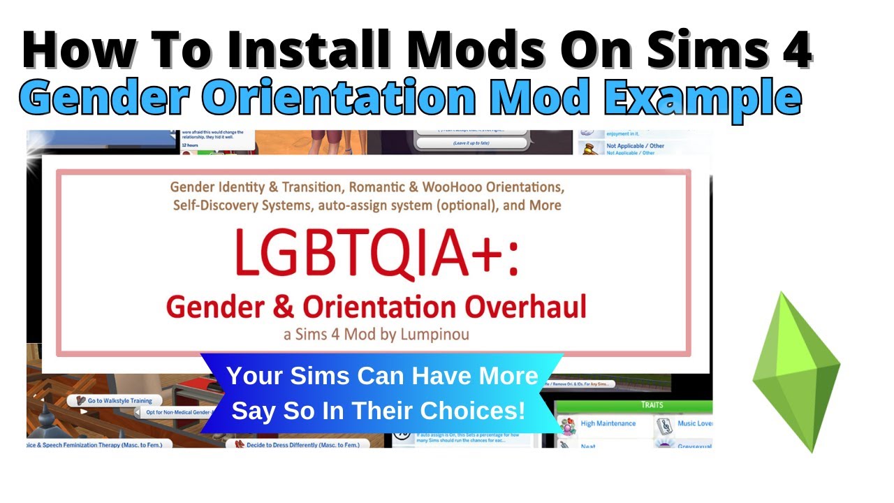 How To Install Gender Orientation Overhaul Mod For Sims 4 | 2024 - YouTube
