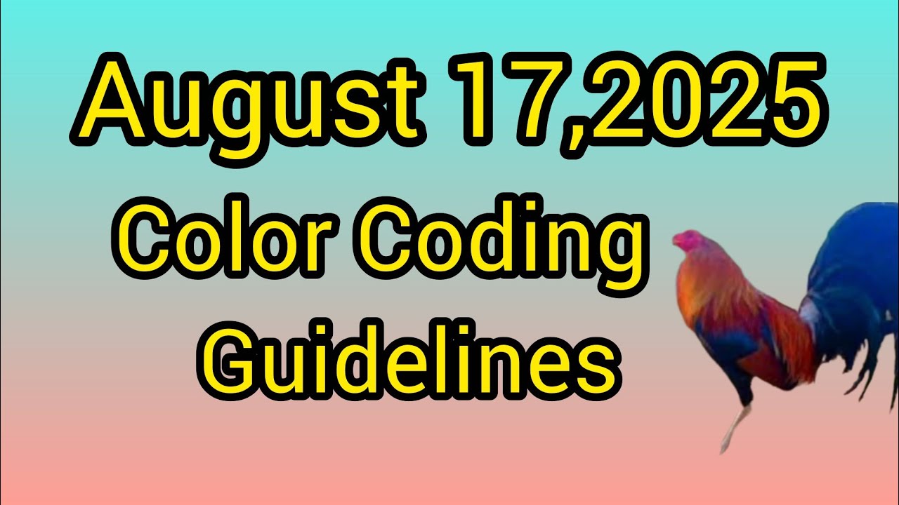 August 17,2025 Color Coding guidelines. - YouTube